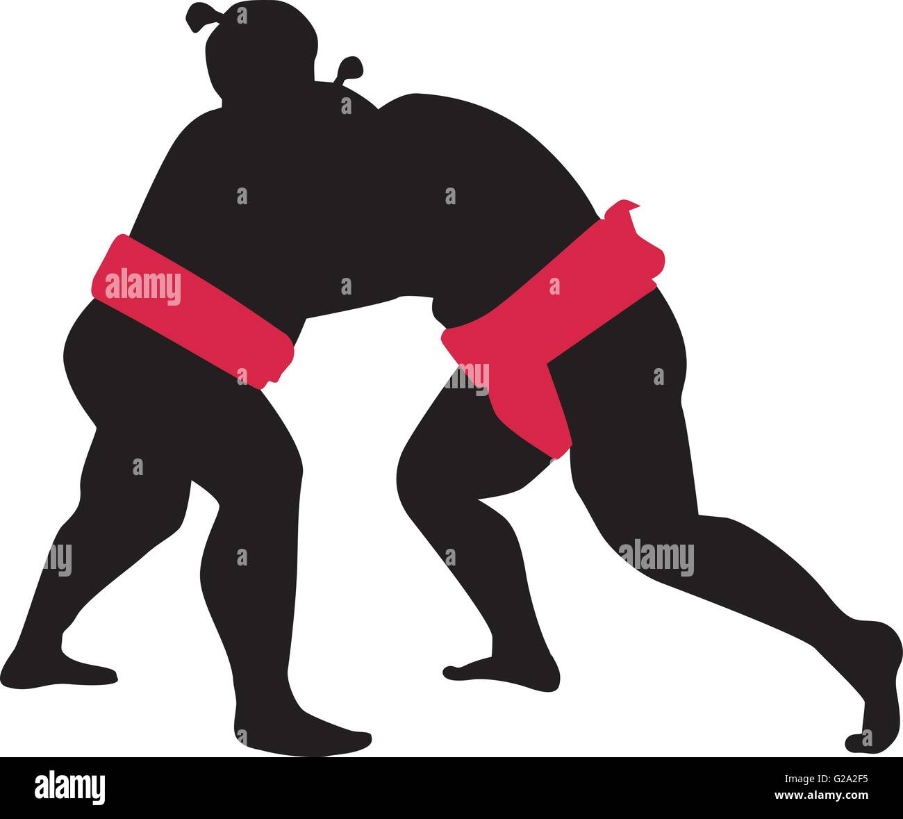 Sumo wrestling Immagini Vettoriali Stock - Alamy