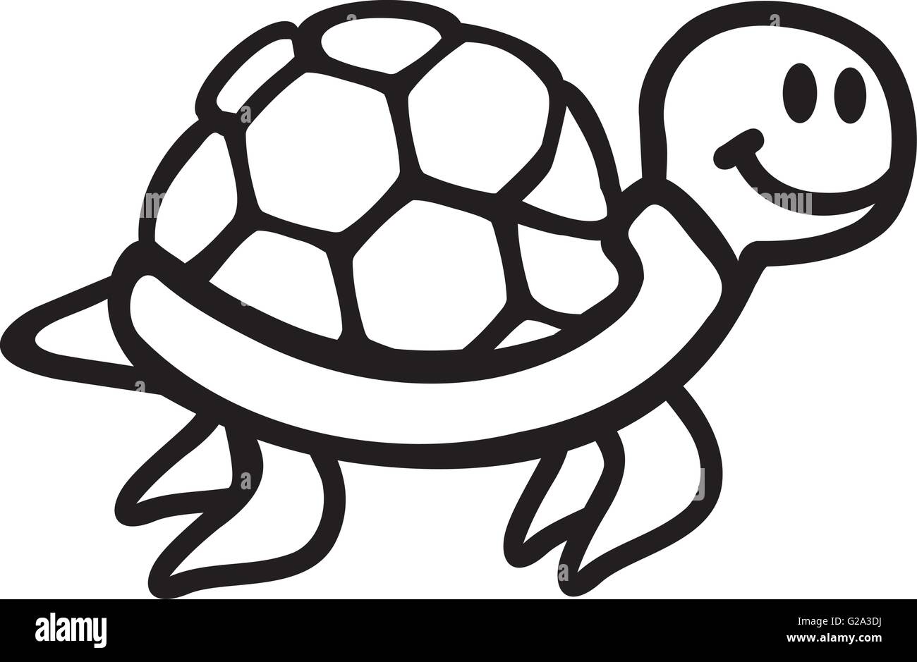 Turtle cartoon Immagini Vettoriali Stock - Alamy