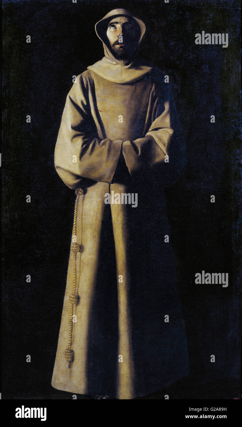 Francisco de Zurbarán - San Francesco di Assisi secondo papa - MNAC ...