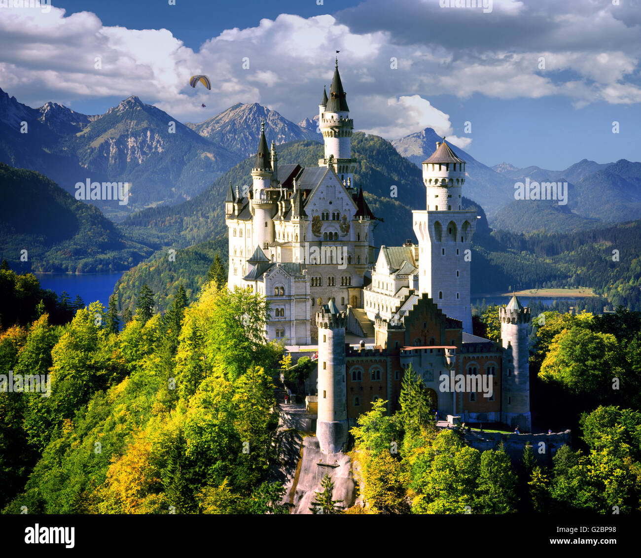 Vista dal castello di neuschwanstein immagini e fotografie stock ad ...
