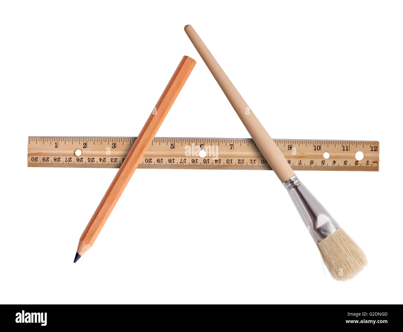 Simbolo Della Matita Del Righello Immagini e Fotos Stock - Alamy