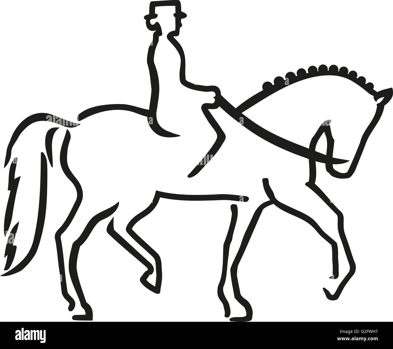 Sagoma di cavallo e cavaliere immagini e fotografie stock ad alta ...