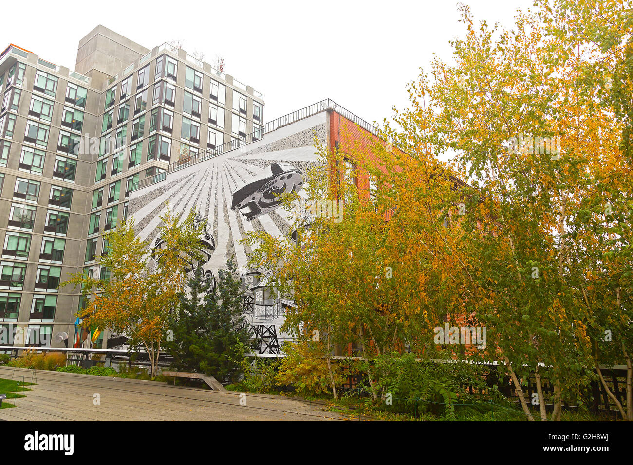 Park bench high line elevated immagini e fotografie stock ad alta ...