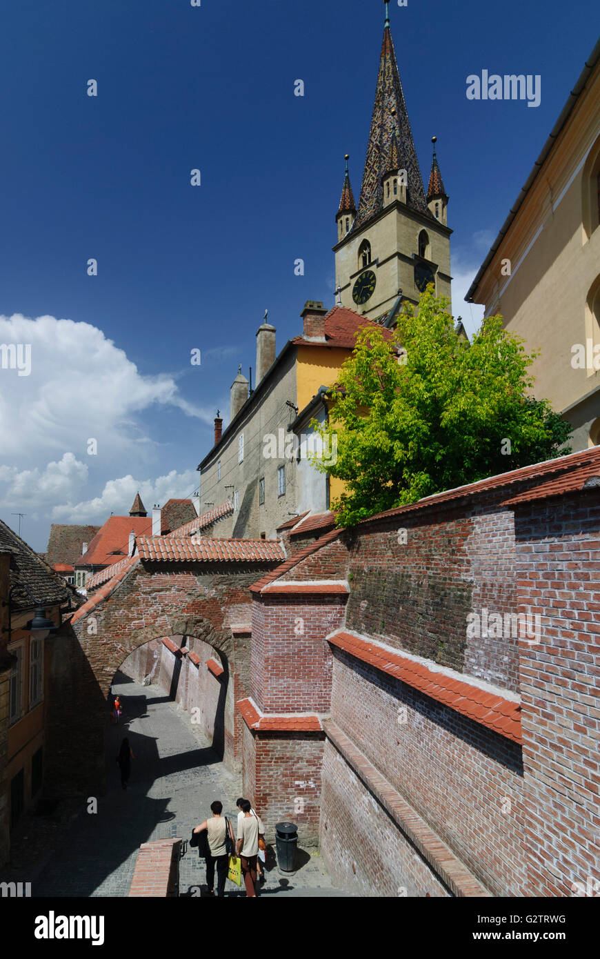 Chiesa parrocchiale protestante e scale di pempflinger immagini e ...