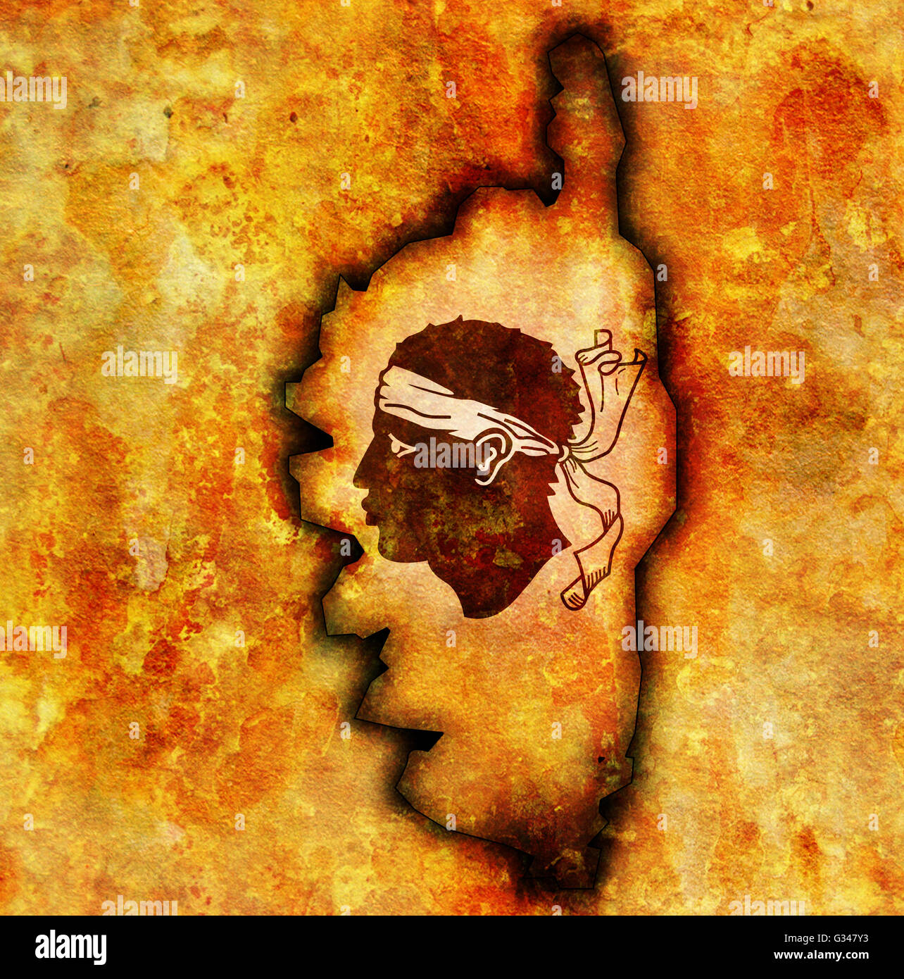 Vecchia mappa della corsica immagini e fotografie stock ad alta ...