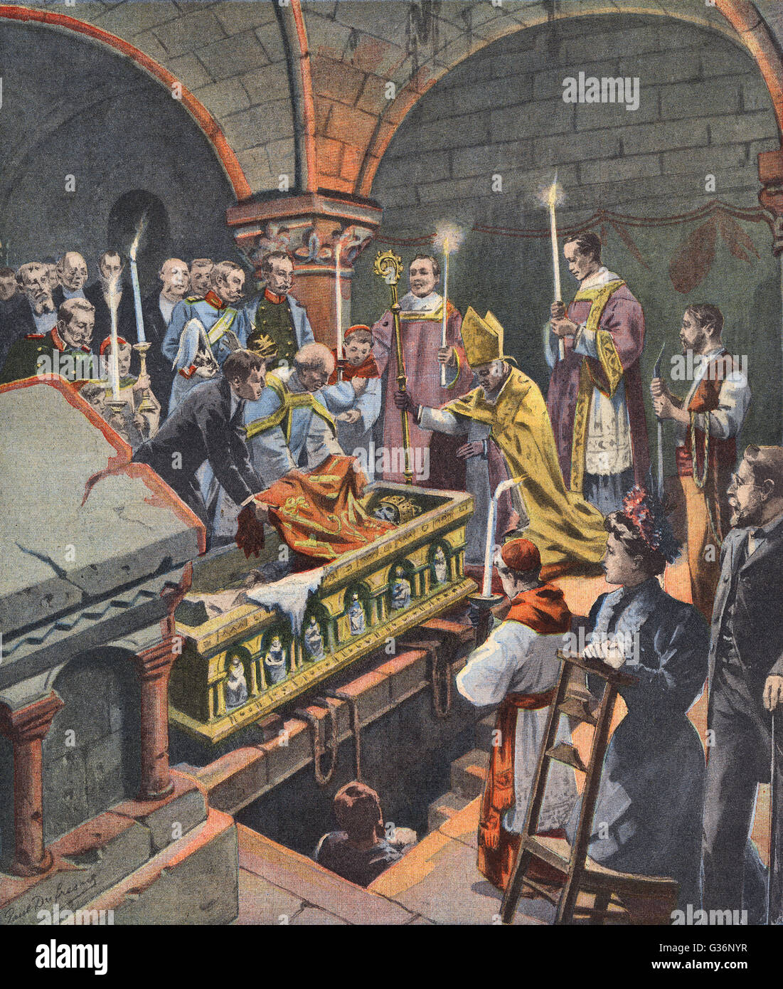 In The Tomb Of Charlemagne At Aachen Immagini & In The Tomb Of ...