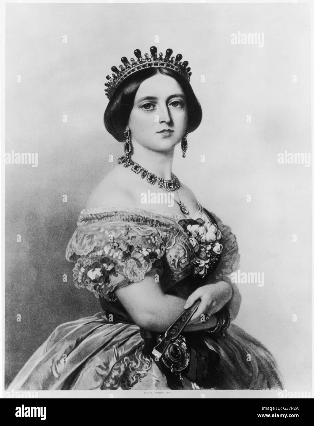 A portrait of queen victoria 1819 1901 immagini e fotografie stock ad ...