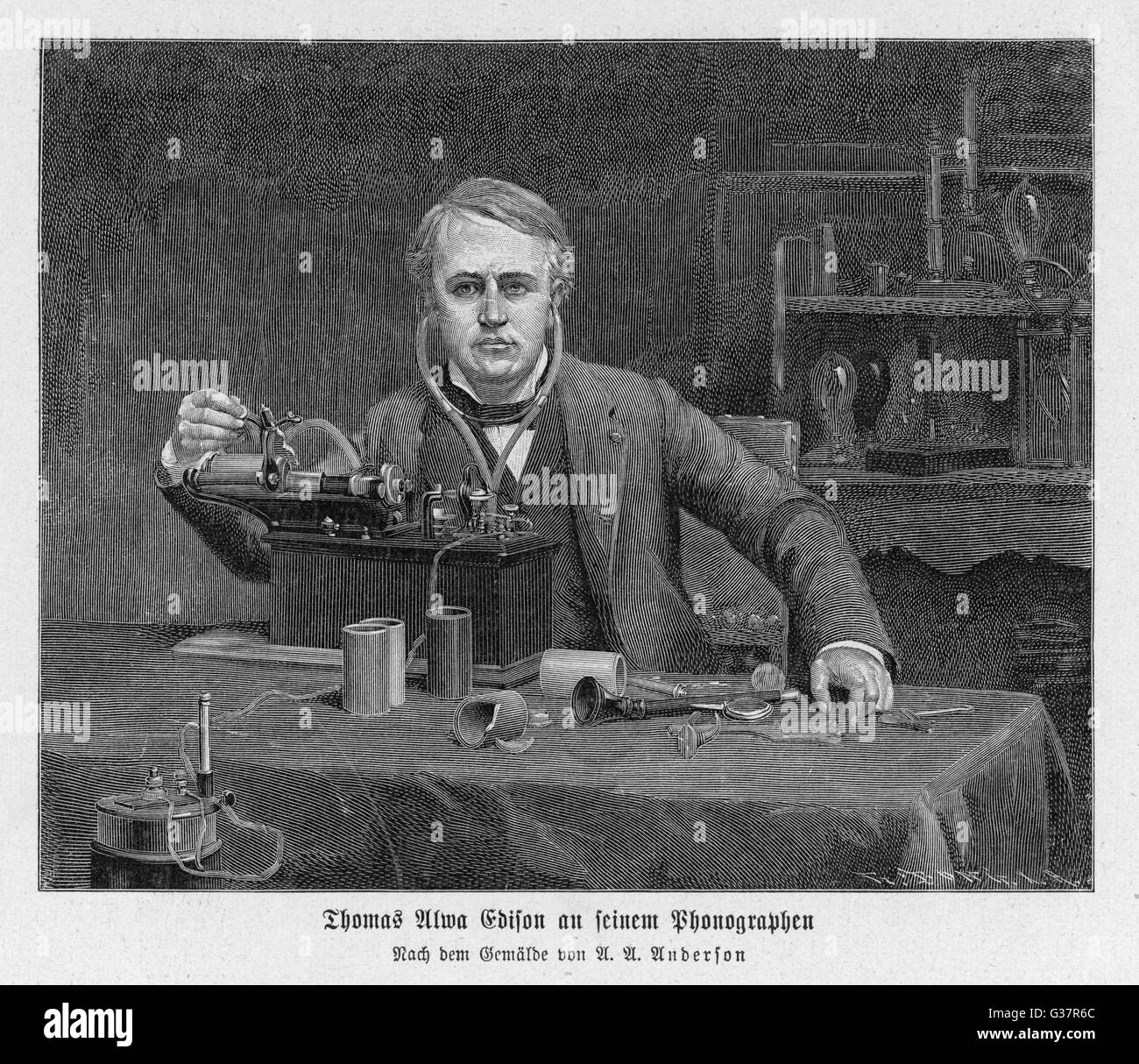 Thomas edison phonograph immagini e fotografie stock ad alta ...