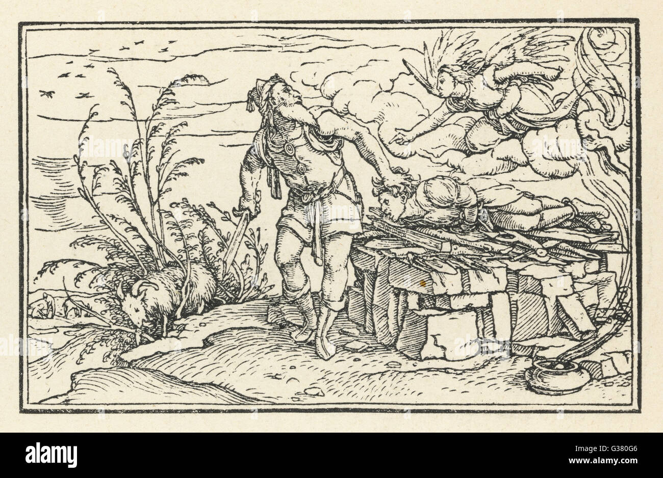 ABRAMO SACRIFICA ISACCO Foto stock - Alamy