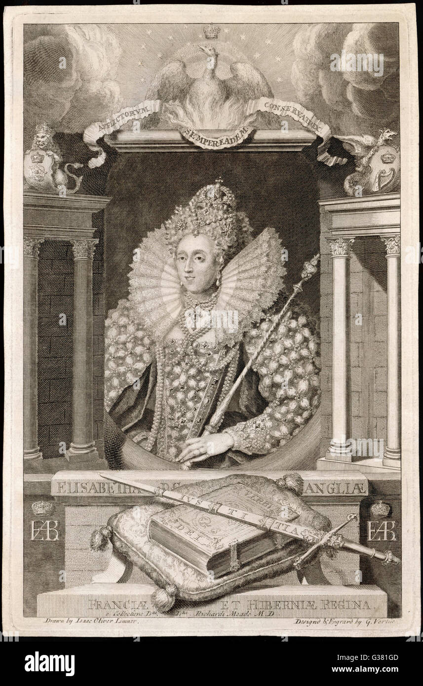 Ritratto della regina elisabetta i immagini e fotografie stock ad alta ...