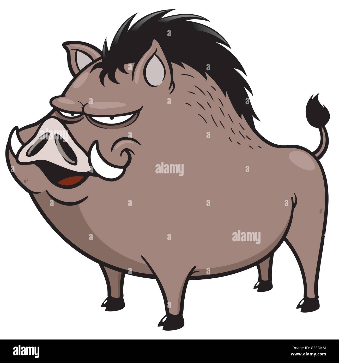 Illustrazione di cinghiale Immagini Vettoriali Stock - Alamy