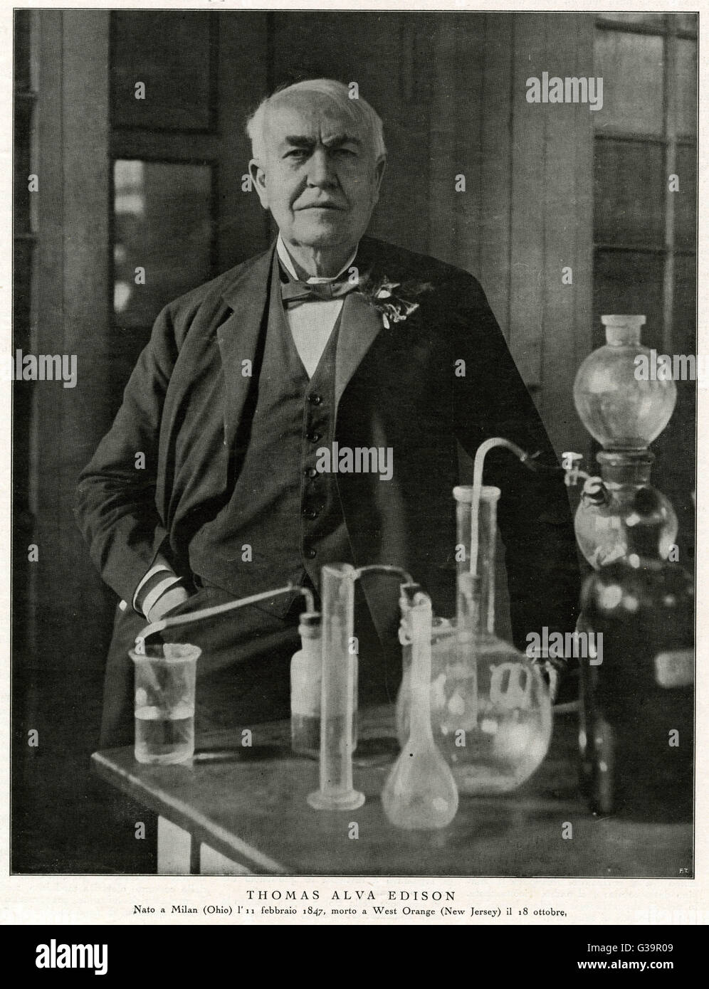 Thomas alva edison americano data dell'inventore immagini e fotografie ...