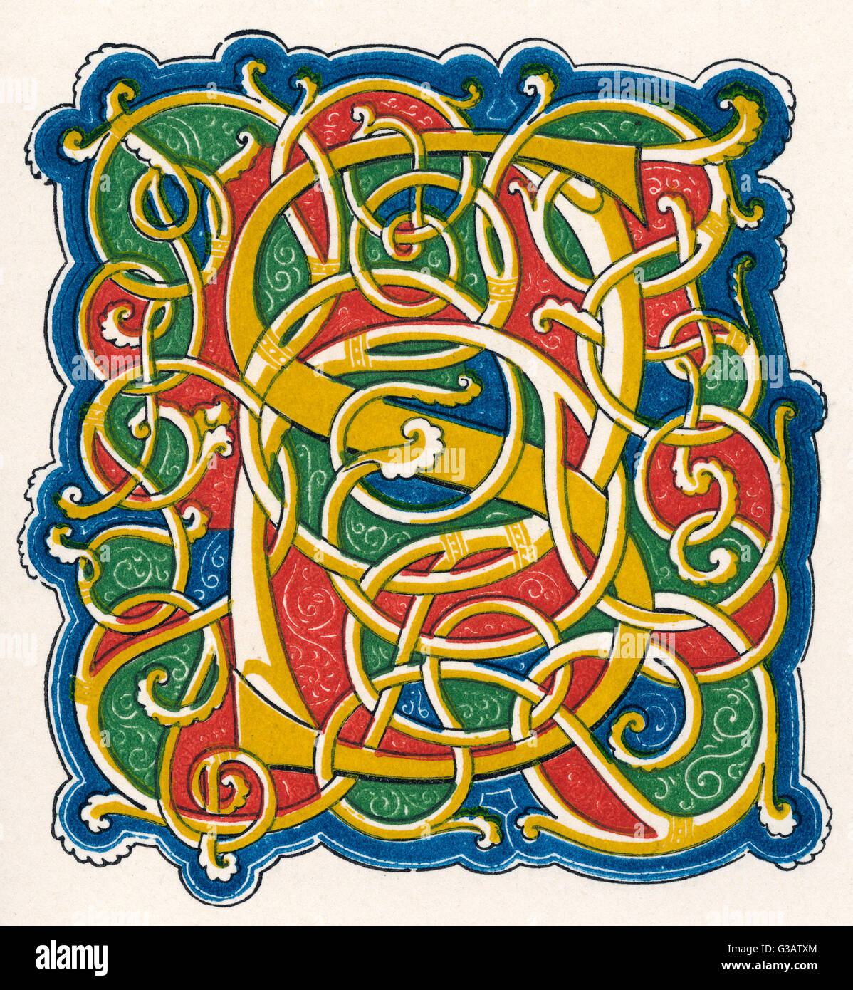 Lettera illuminata medievale Immagini e Fotos Stock - Alamy