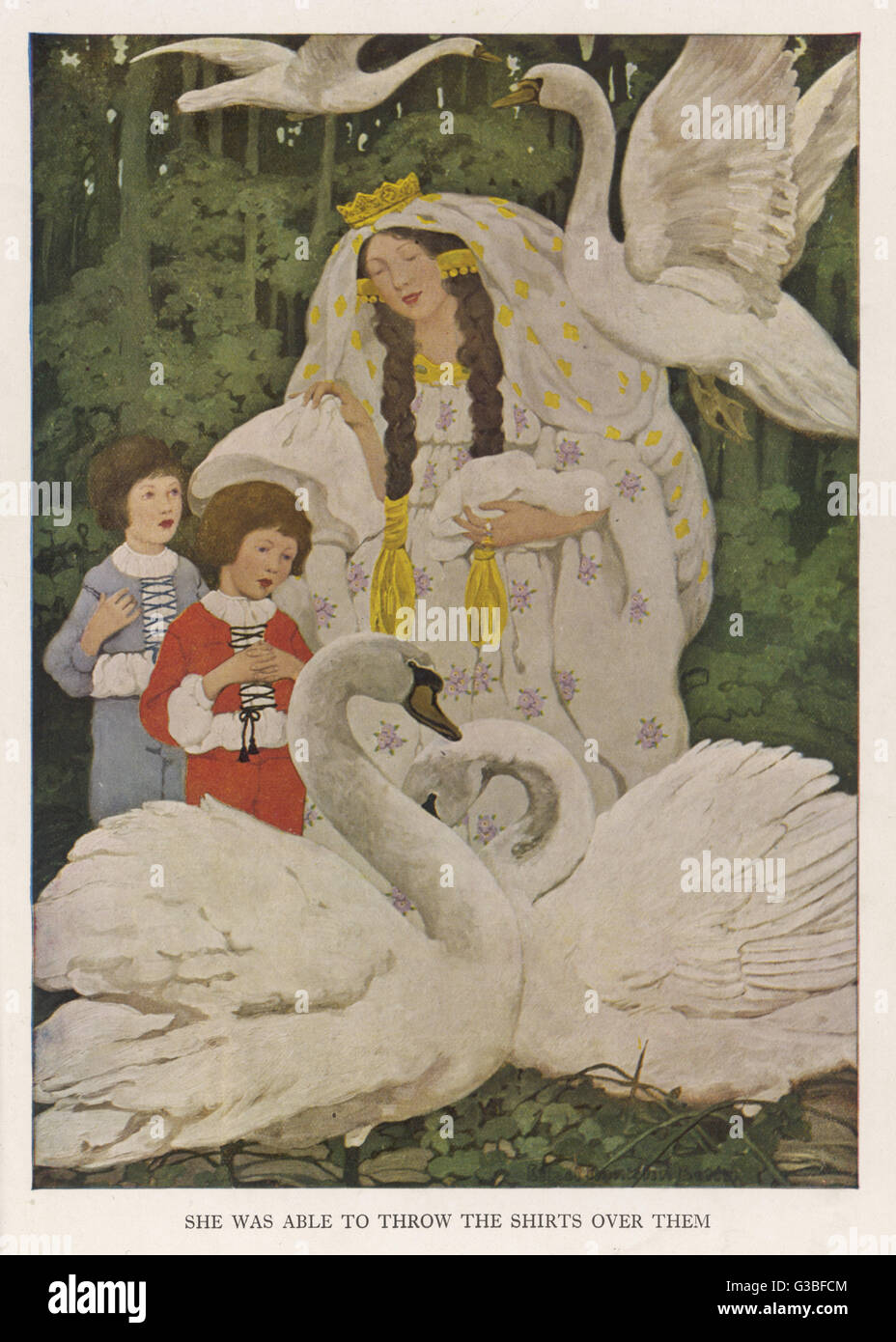 The six swans grimm immagini e fotografie stock ad alta risoluzione - Alamy