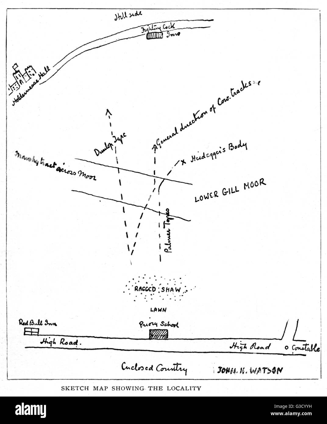 Mappa di holmes Foto e Immagini Stock in Bianco e Nero - Alamy