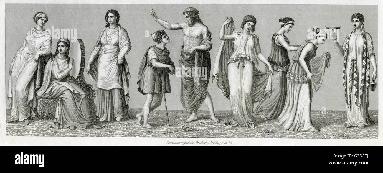 Costume greco antico Foto stock - Alamy