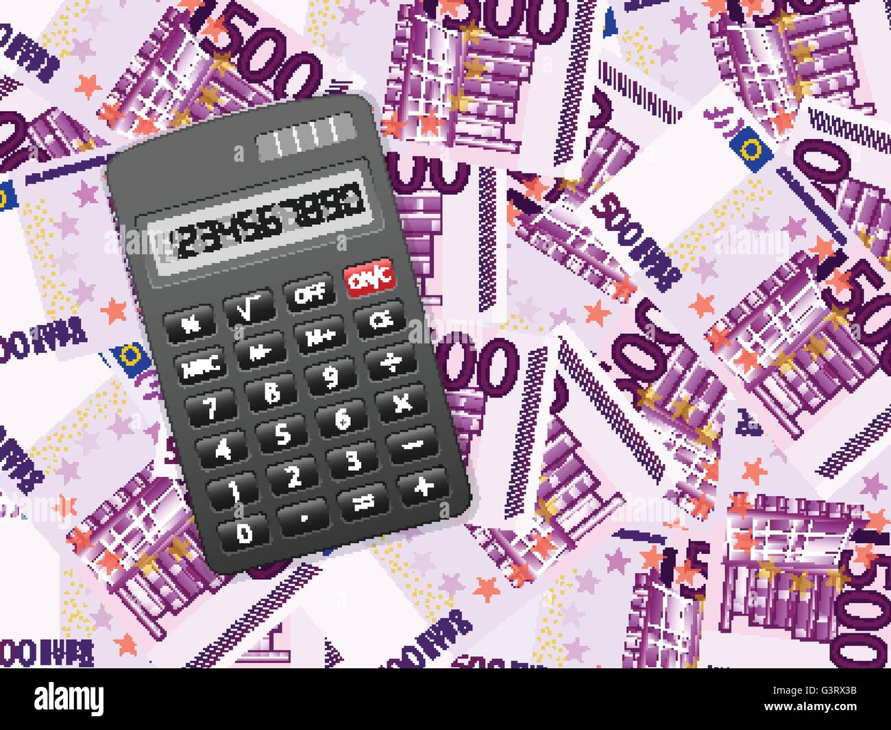 Fattura di 500 euro Immagini Vettoriali Stock - Alamy