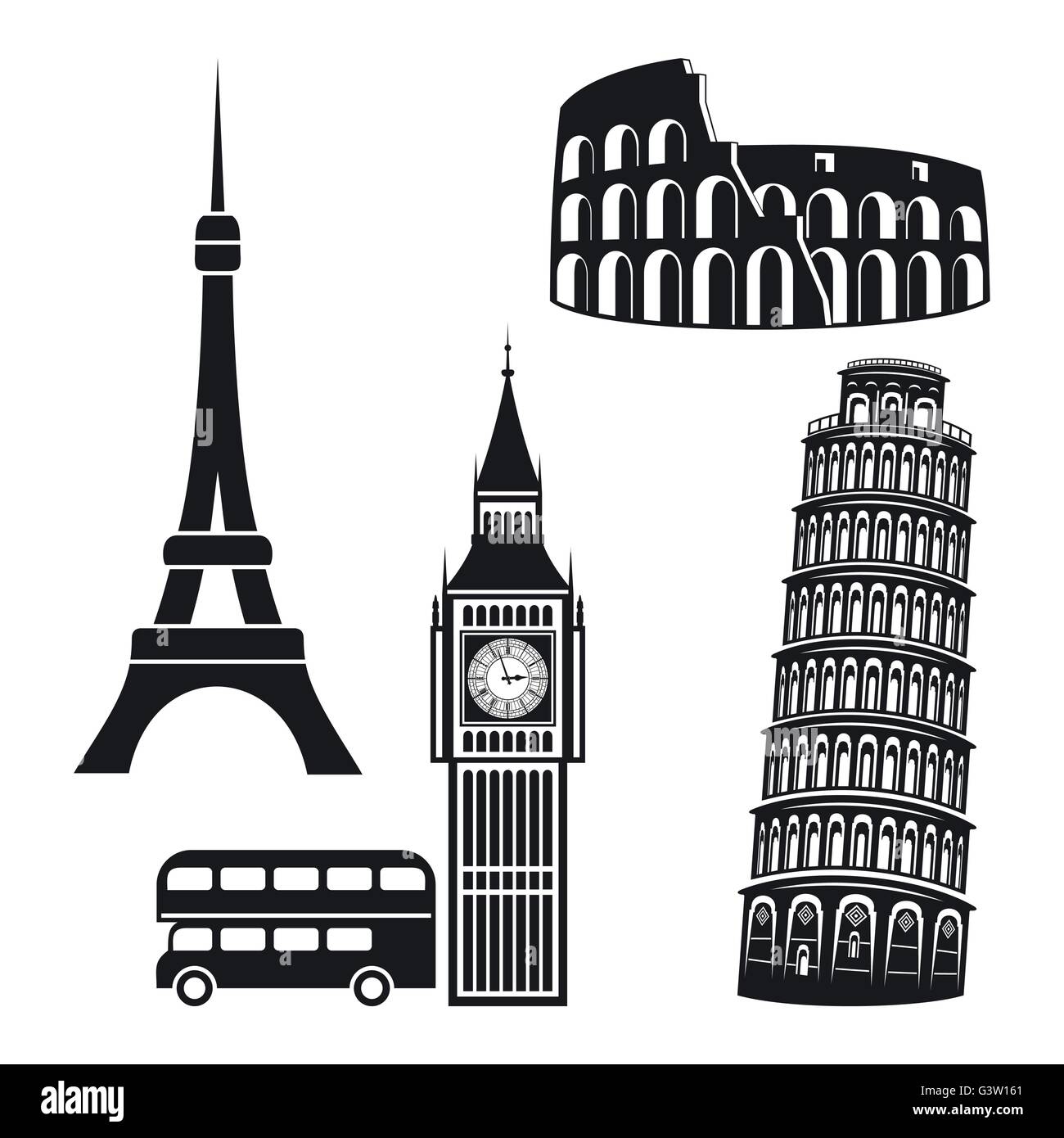 Simboli di londra Immagini Vettoriali Stock - Alamy