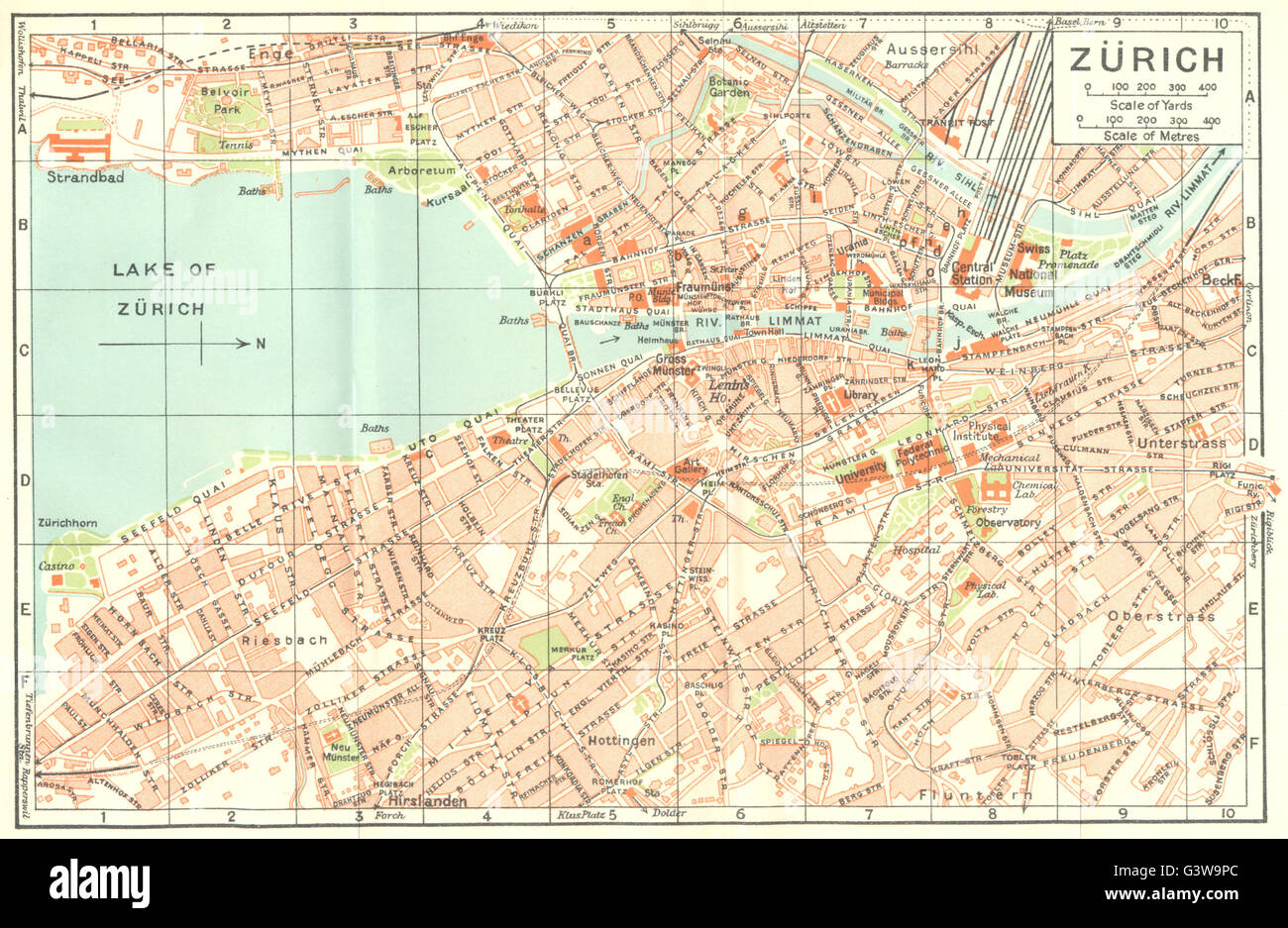 Mappa di zurigo immagini e fotografie stock ad alta risoluzione - Alamy
