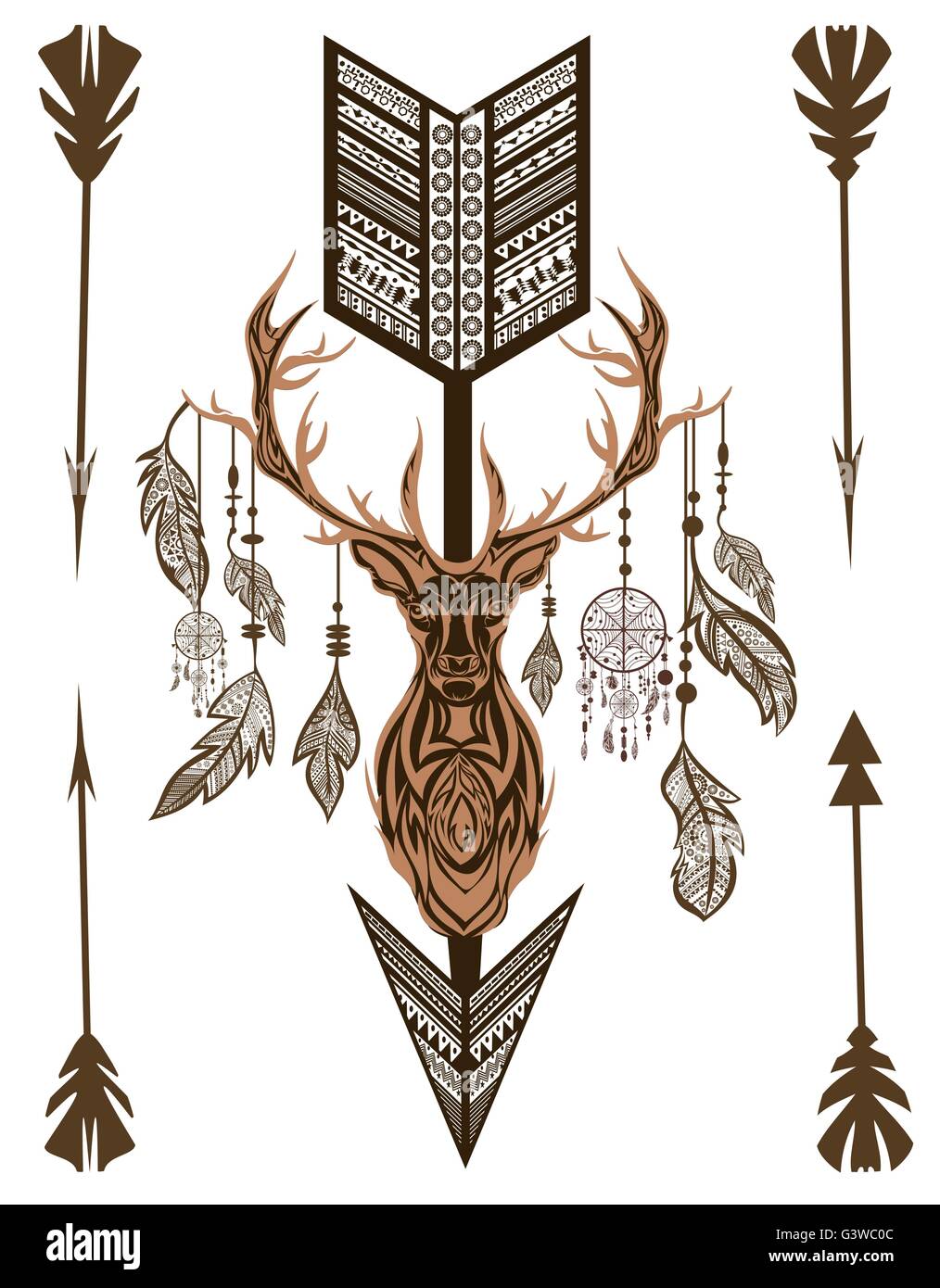 Cervo decorativo immagini e fotografie stock ad alta risoluzione - Alamy