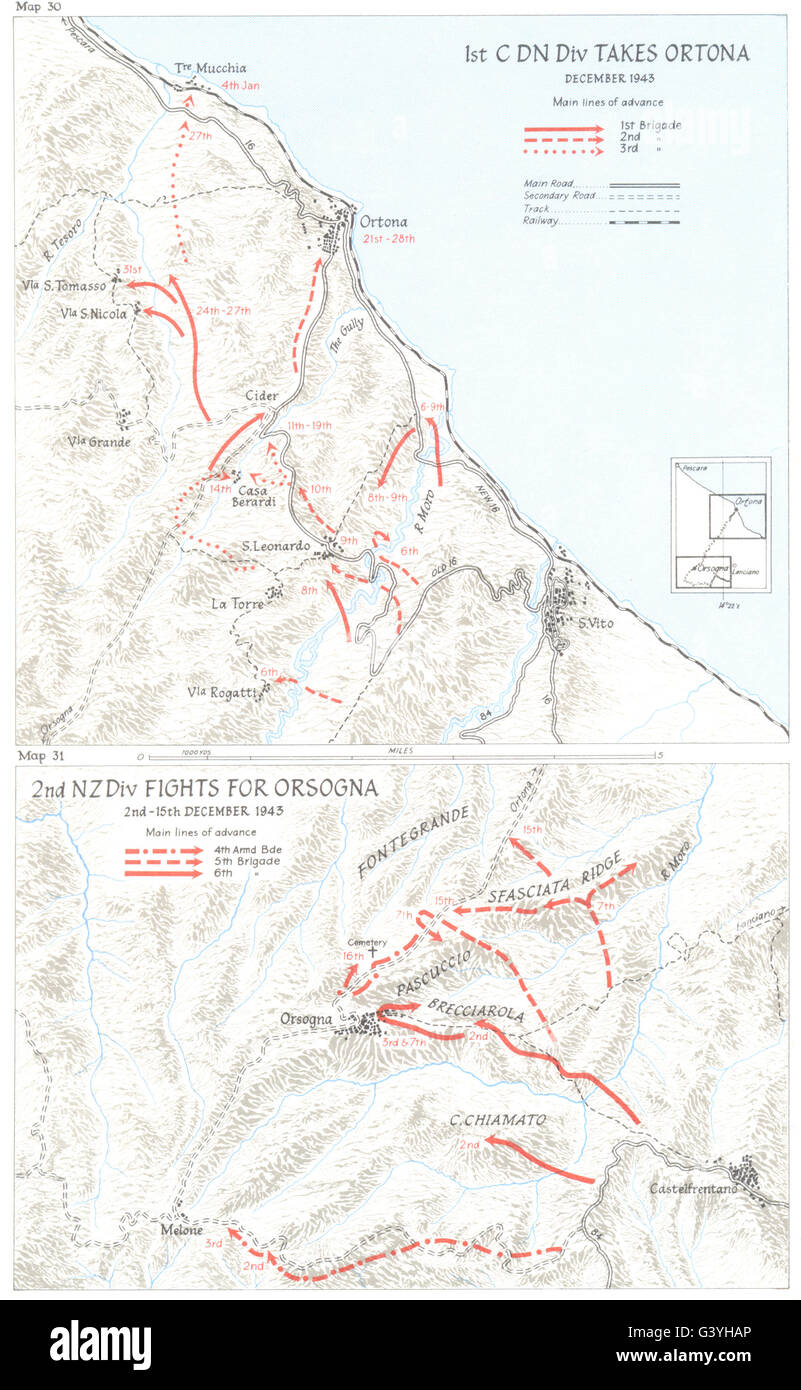 Ortona map immagini e fotografie stock ad alta risoluzione - Alamy