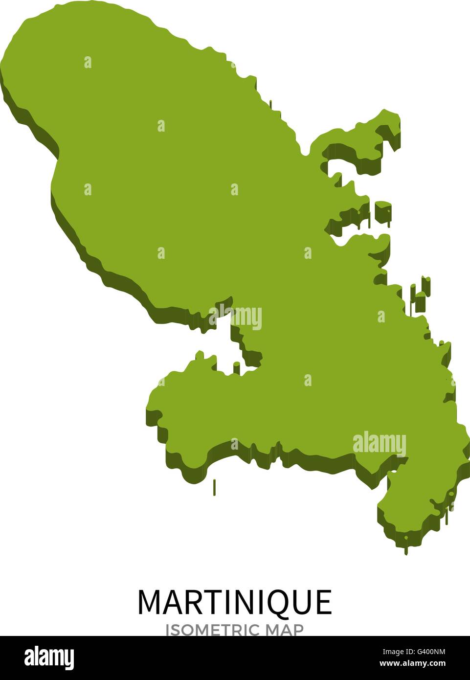 Martinique political map capital fort de france immagini e fotografie ...