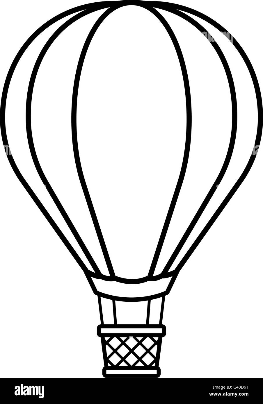 Disegni di mongolfiere Foto e Immagini Stock in Bianco e Nero - Alamy