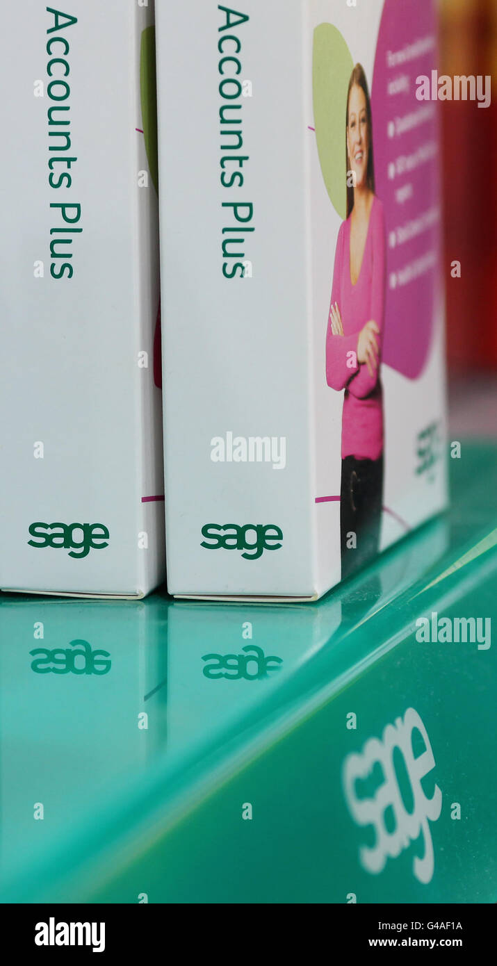 Un esempio di software dal sage group plc immagini e fotografie stock ...