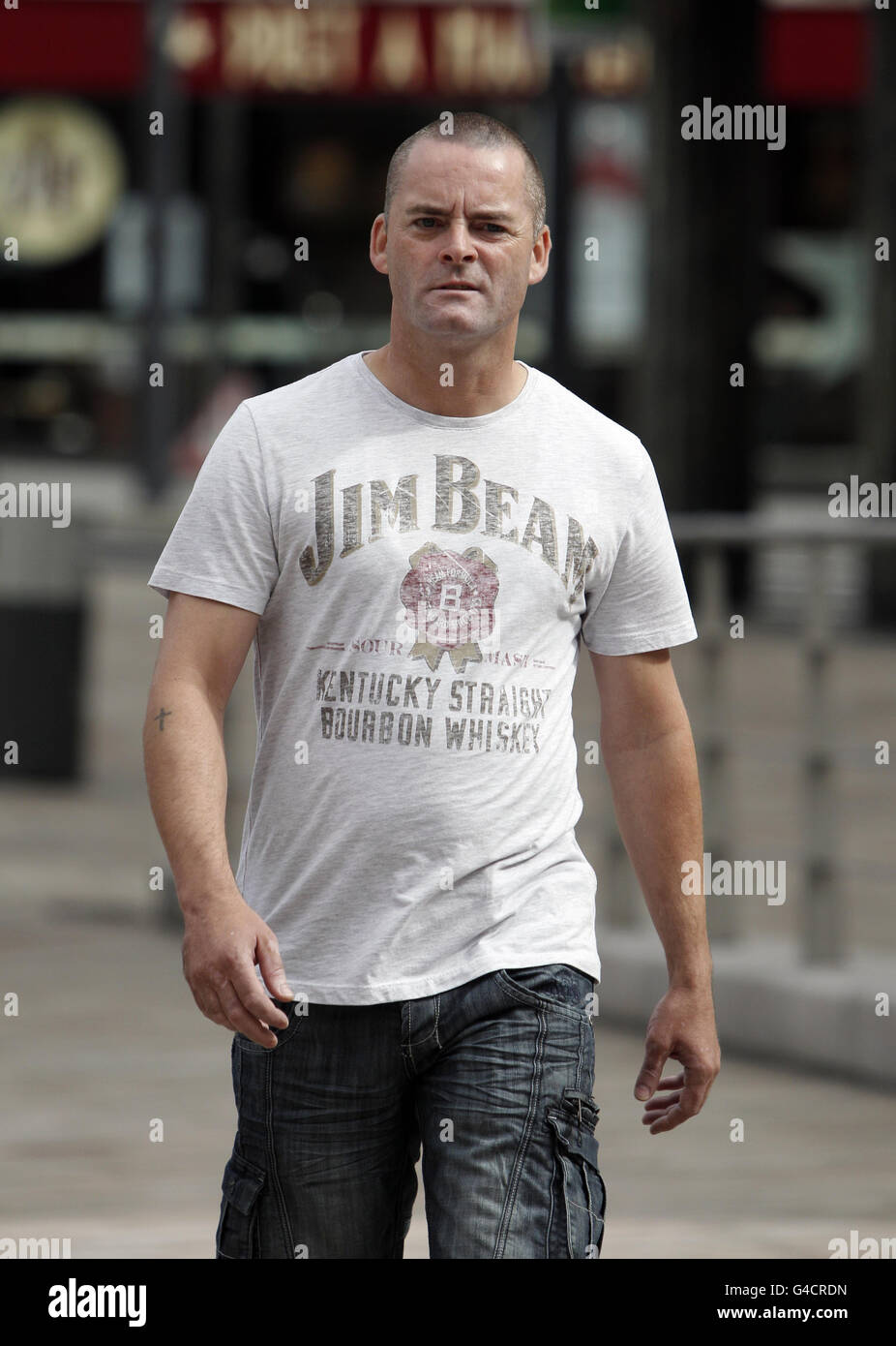 Ralph Bulger, il padre di James Bulger, arriva a Liverpool Crown Court ...