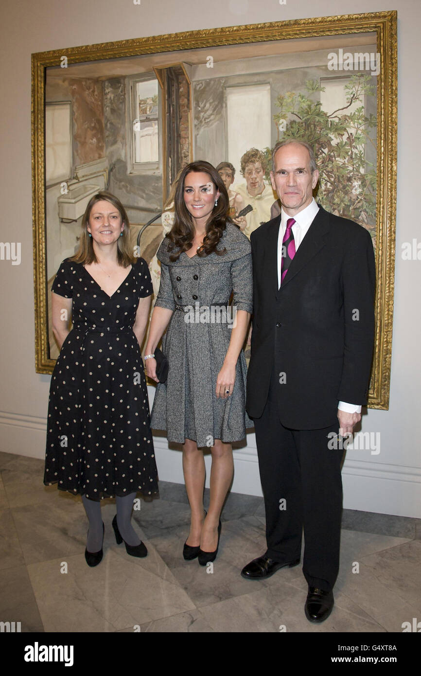 From the left lucian freud portraits exhibition curator sarah howgate ...