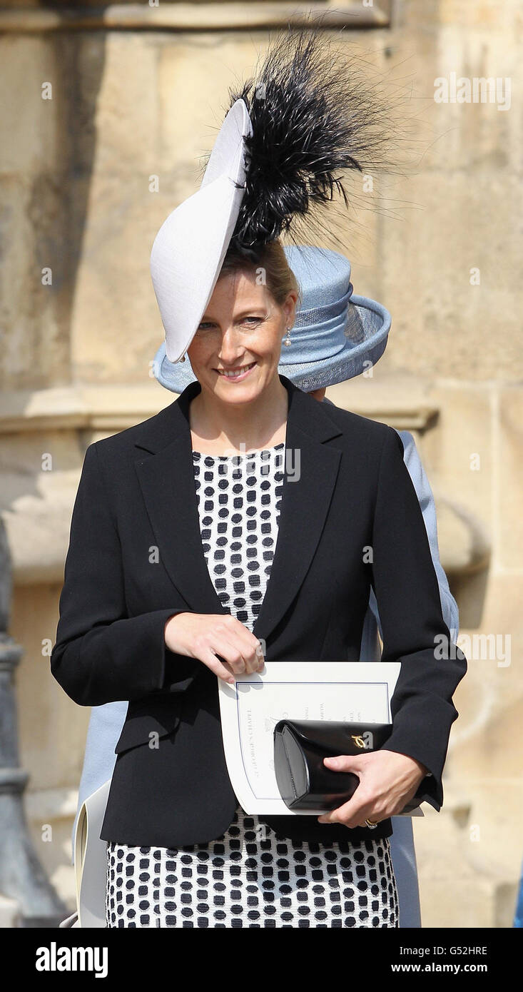 La Contessa di Wessex arriva per un servizio di ringraziamento alla ...