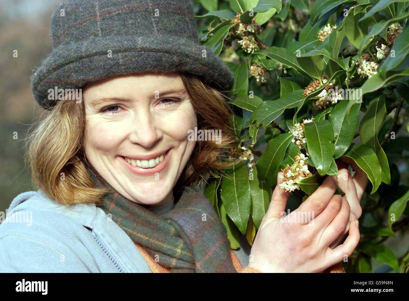 Rachel Martin, Head Gardener presso i Giardini di Exbury, con una ...