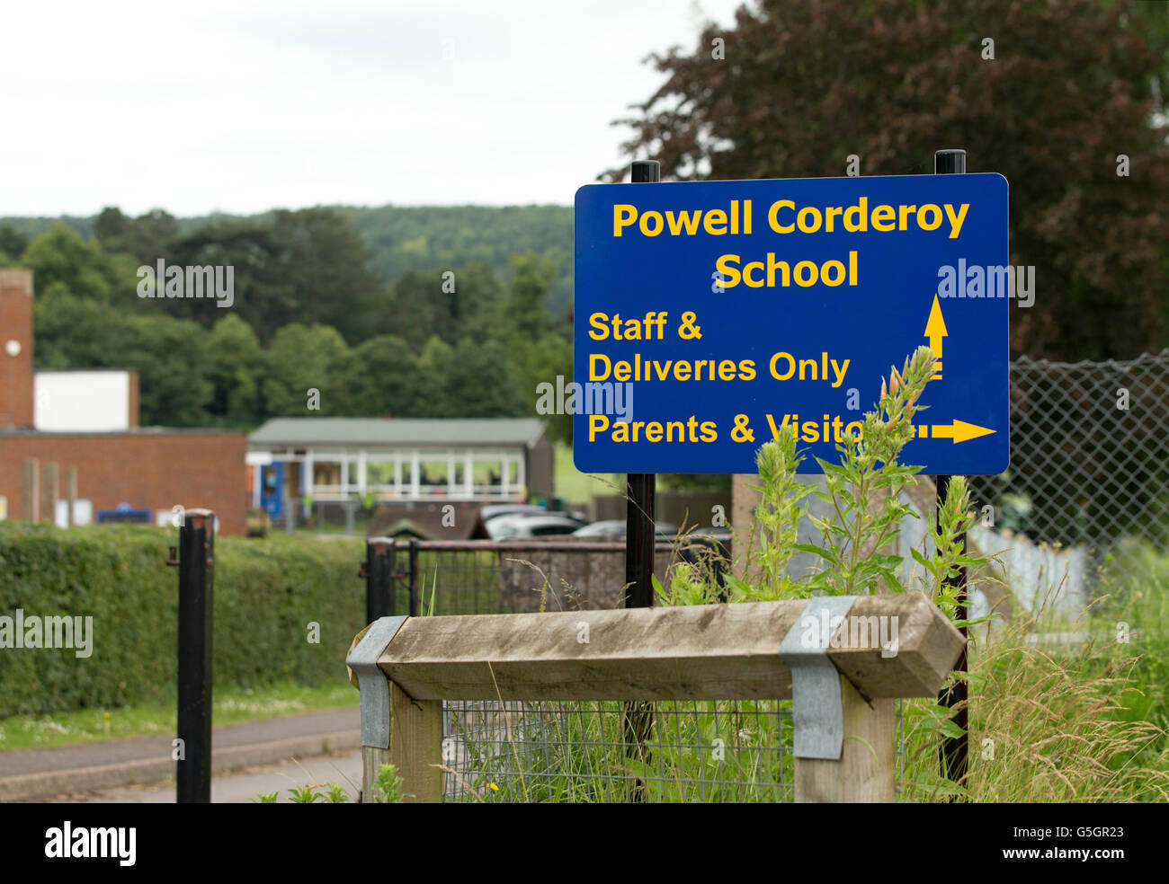 Una vista generale di Powell Corderoy Scuola in Dorking, Surrey, che ...