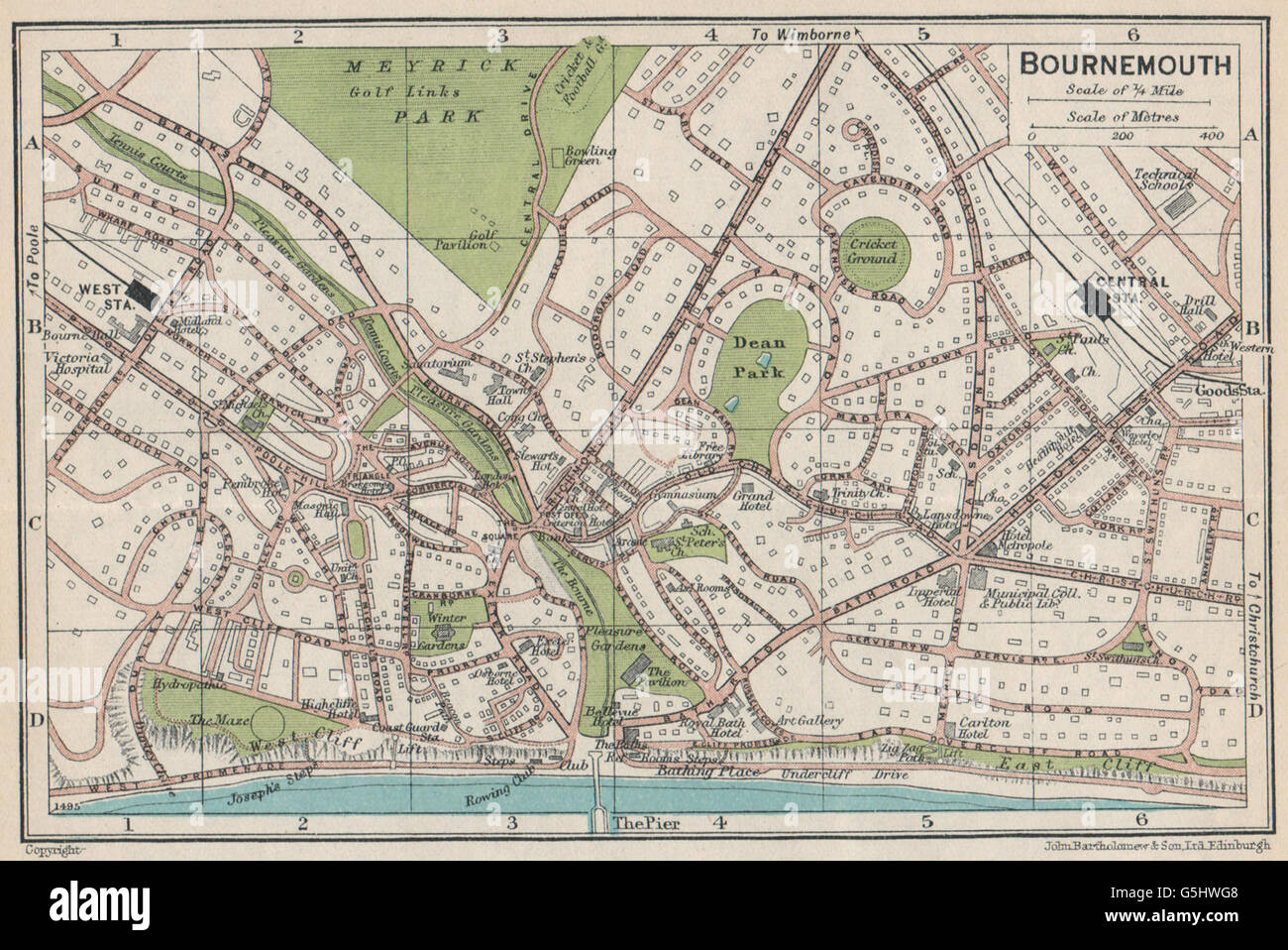 Mappa di bournemouth immagini e fotografie stock ad alta risoluzione ...