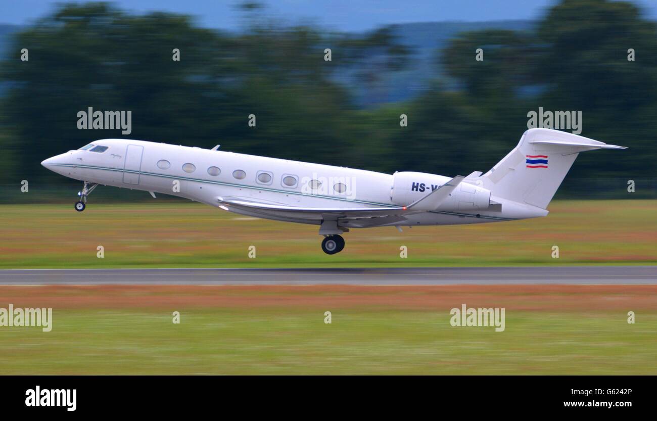 Gulfstream g650 volante immagini e fotografie stock ad alta risoluzione ...