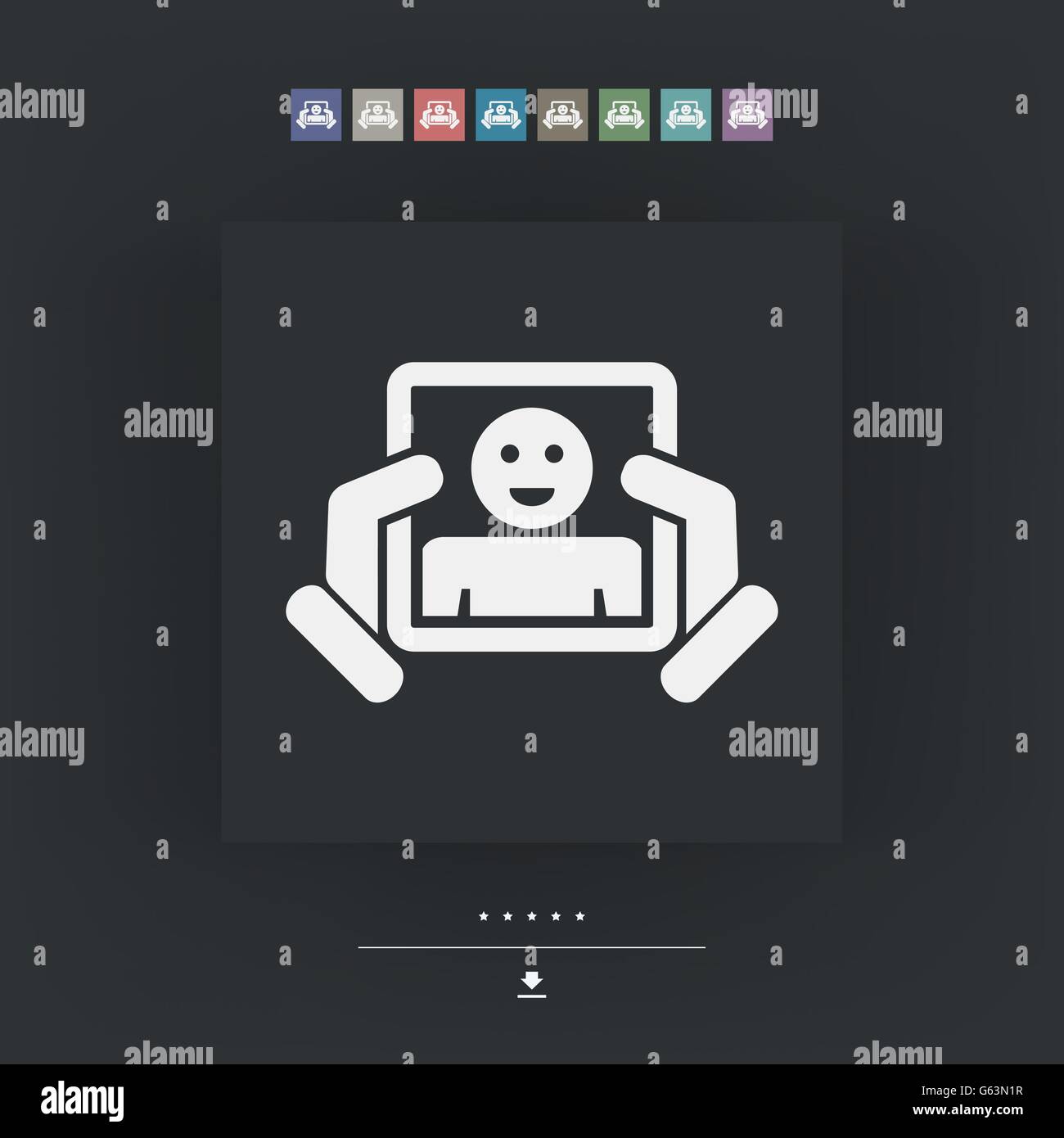 Guardarsi allo specchio Immagini Vettoriali Stock - Alamy