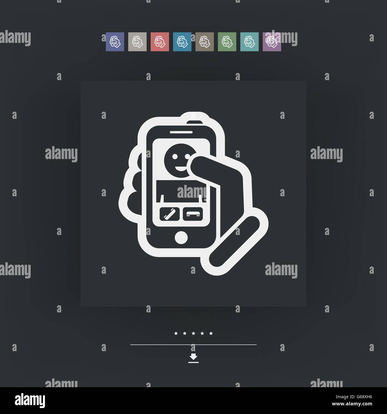 Incoming call vector vectors immagini e fotografie stock ad alta ...