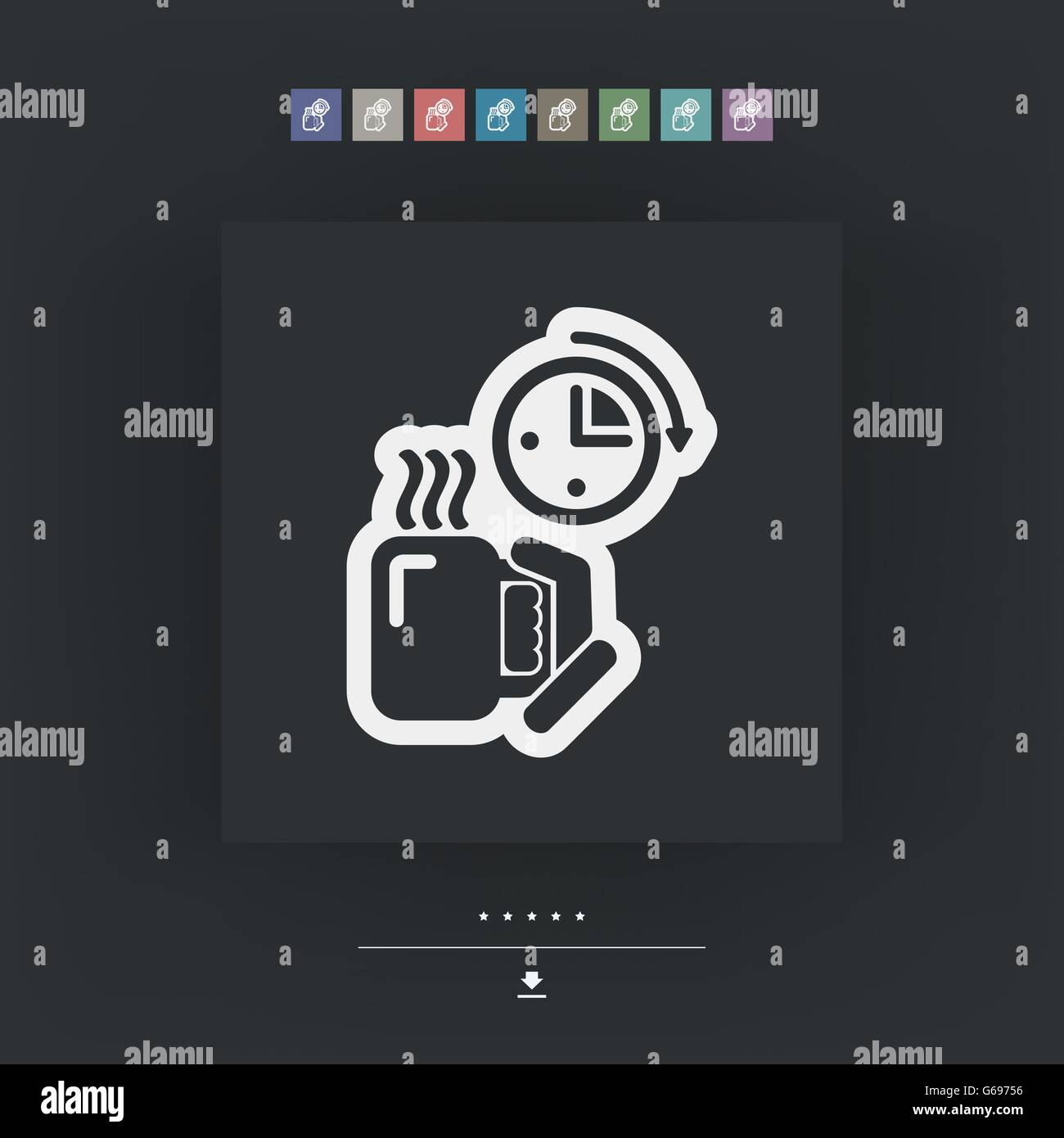 Tempo per una pausa Immagini Vettoriali Stock - Alamy