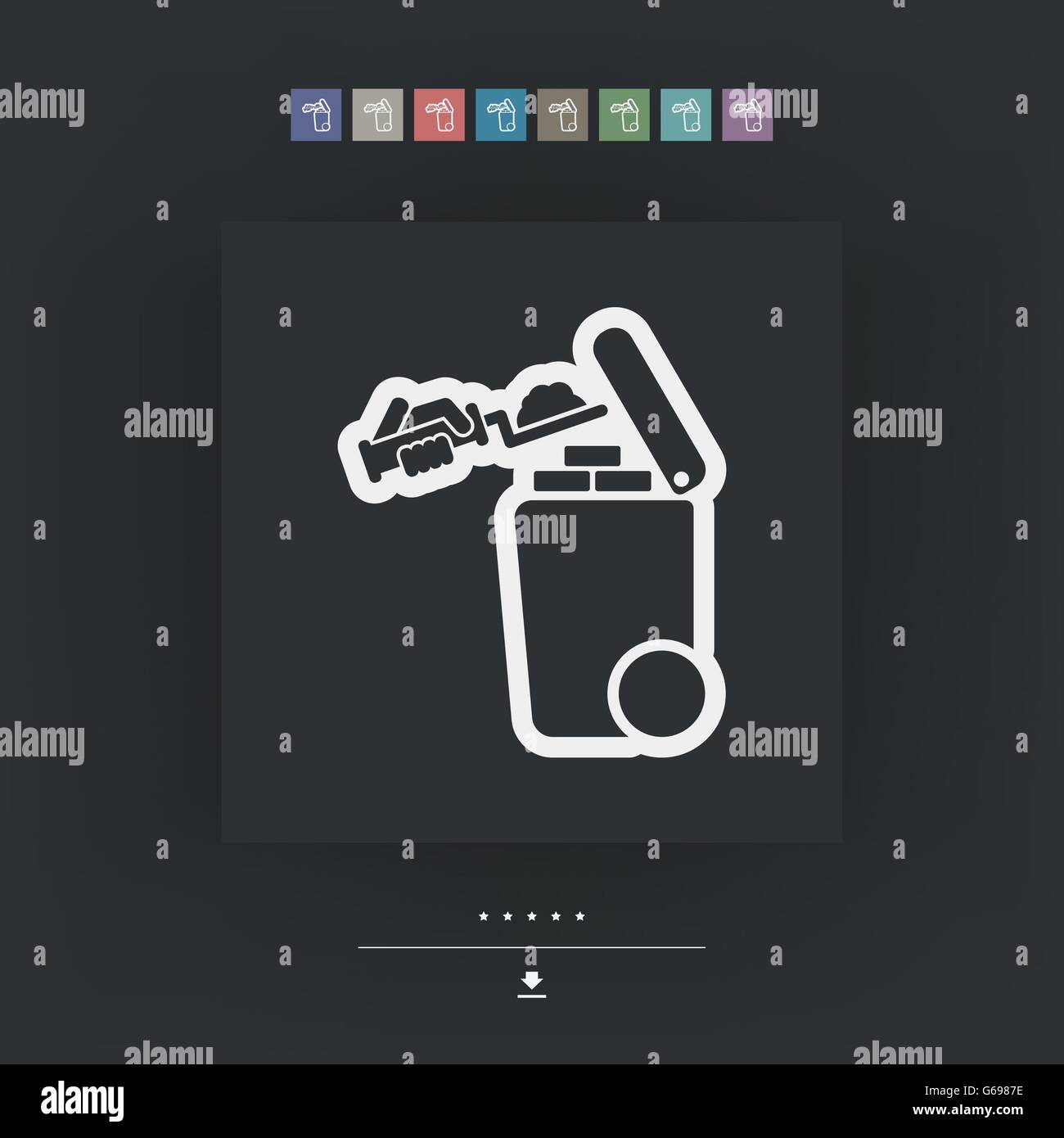 Buttare mattoni Immagini Vettoriali Stock - Alamy