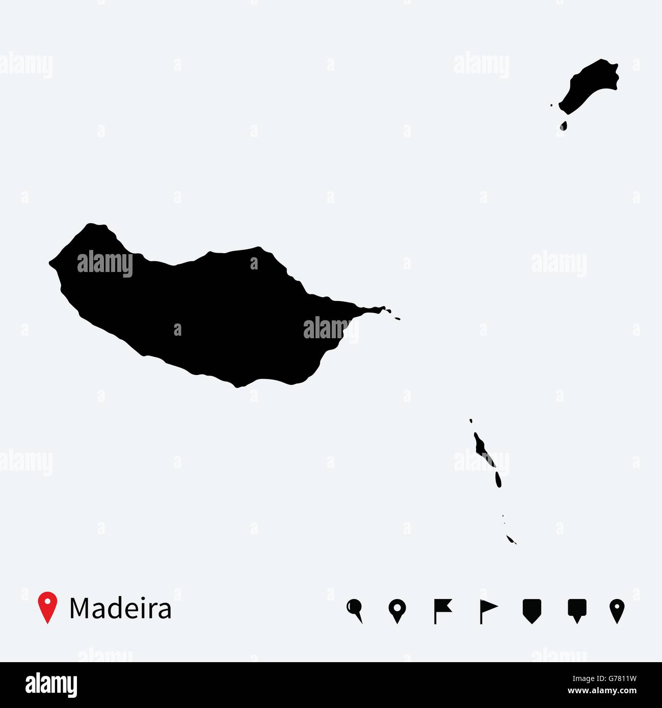 Map of madeira immagini e fotografie stock ad alta risoluzione - Alamy