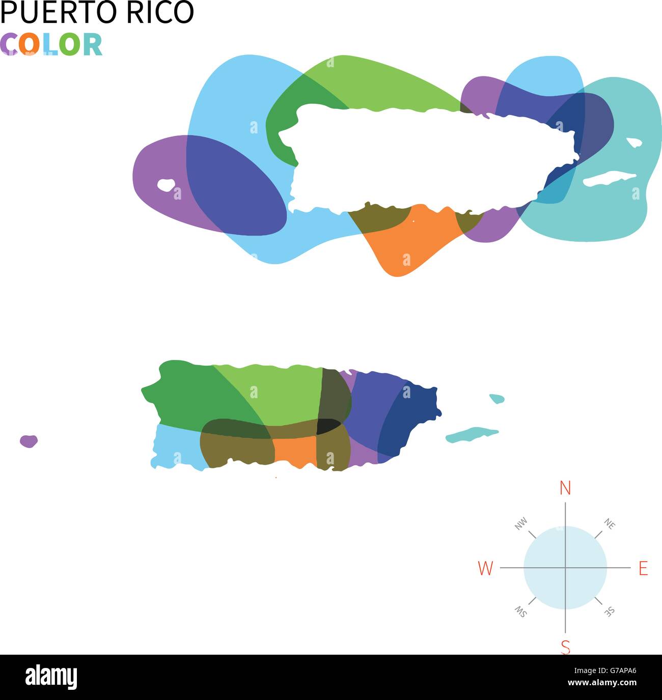 Mappa di porto rico immagini e fotografie stock ad alta risoluzione - Alamy