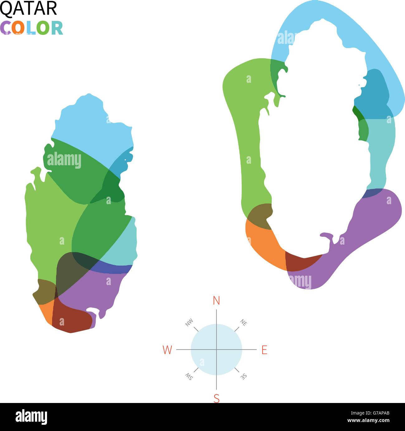 Mappa di doha immagini e fotografie stock ad alta risoluzione - Alamy