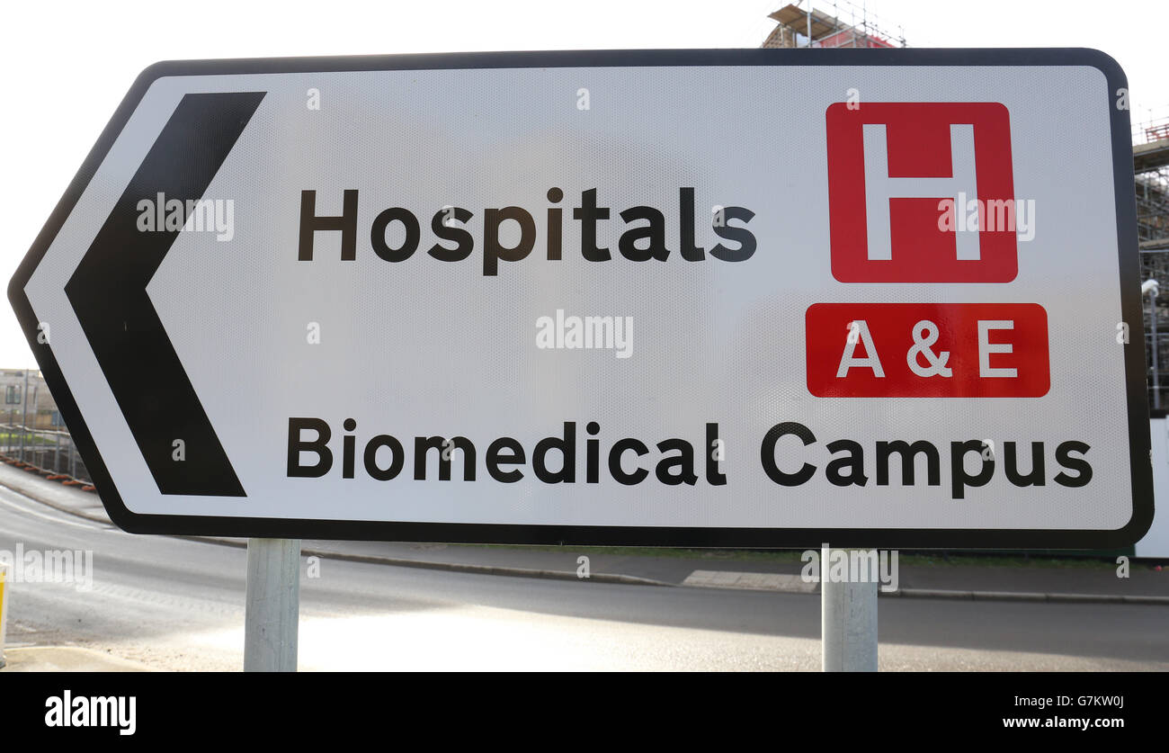 Segnali di emergenza e di incidente all'ospedale addenbrookes di ...