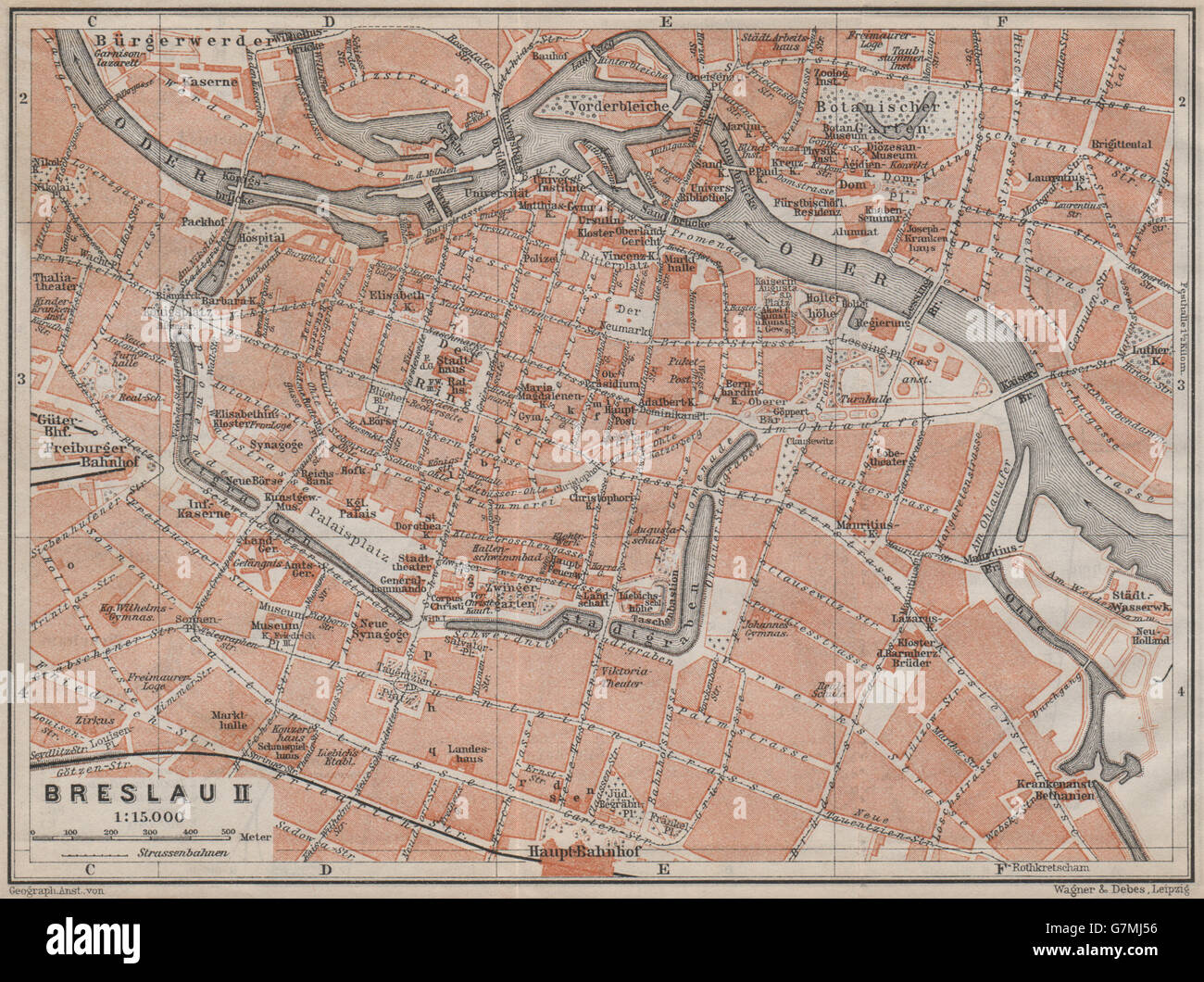 Mappa di breslau vintage immagini e fotografie stock ad alta ...