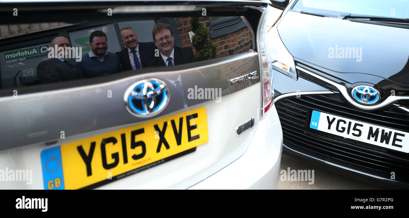Toyota Handover della flotta per il motore funziona - York Foto stock ...