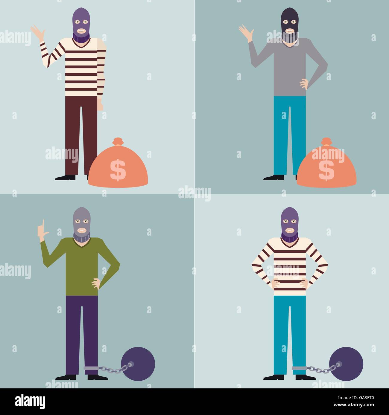 Cartone animato ladro immagini e fotografie stock ad alta risoluzione ...