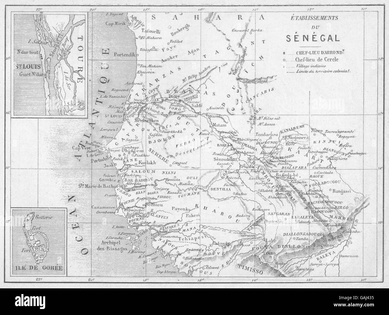 Senegal cartina immagini e fotografie stock ad alta risoluzione - Alamy