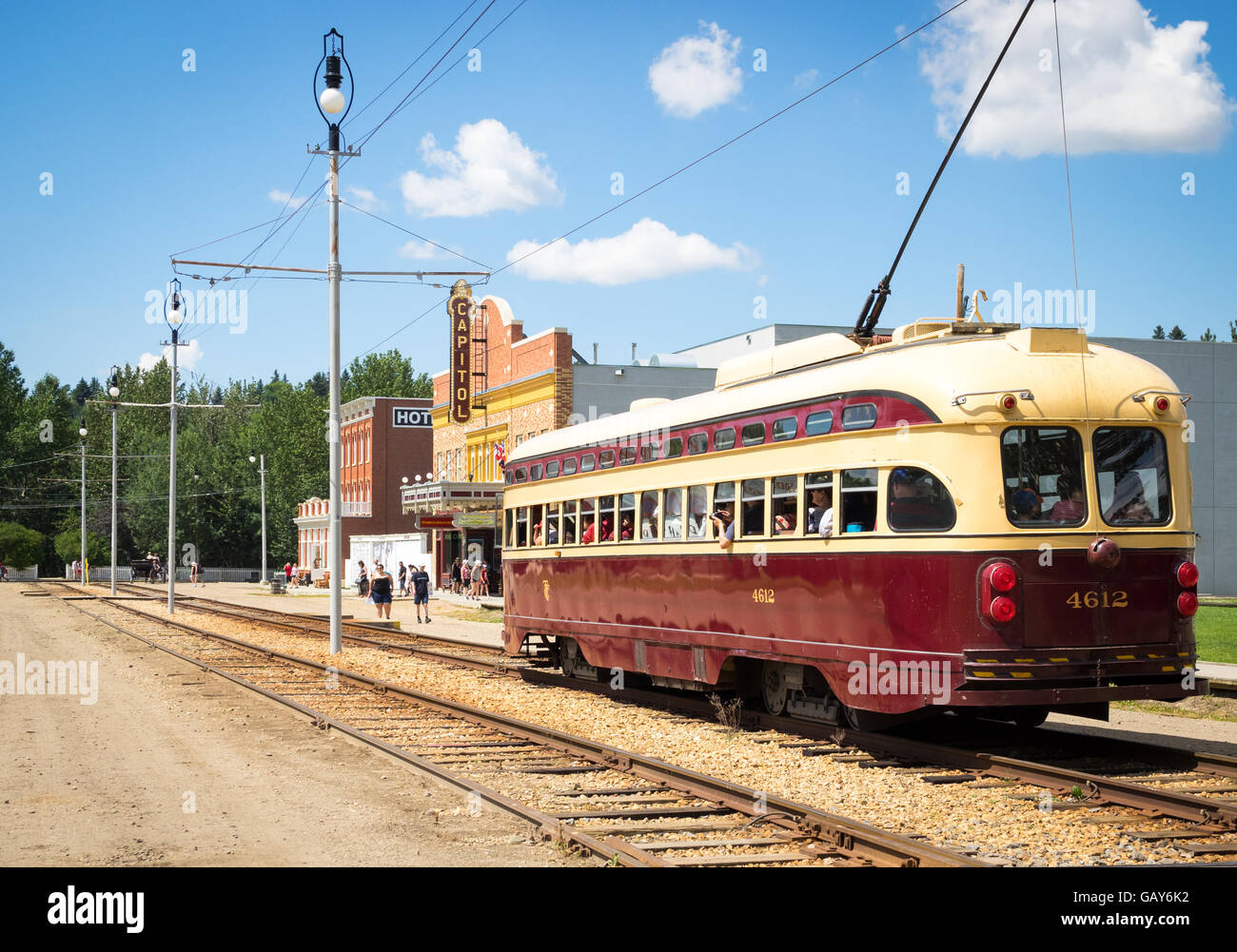 Edmonton trolley fort edmonton park immagini e fotografie stock ad alta ...