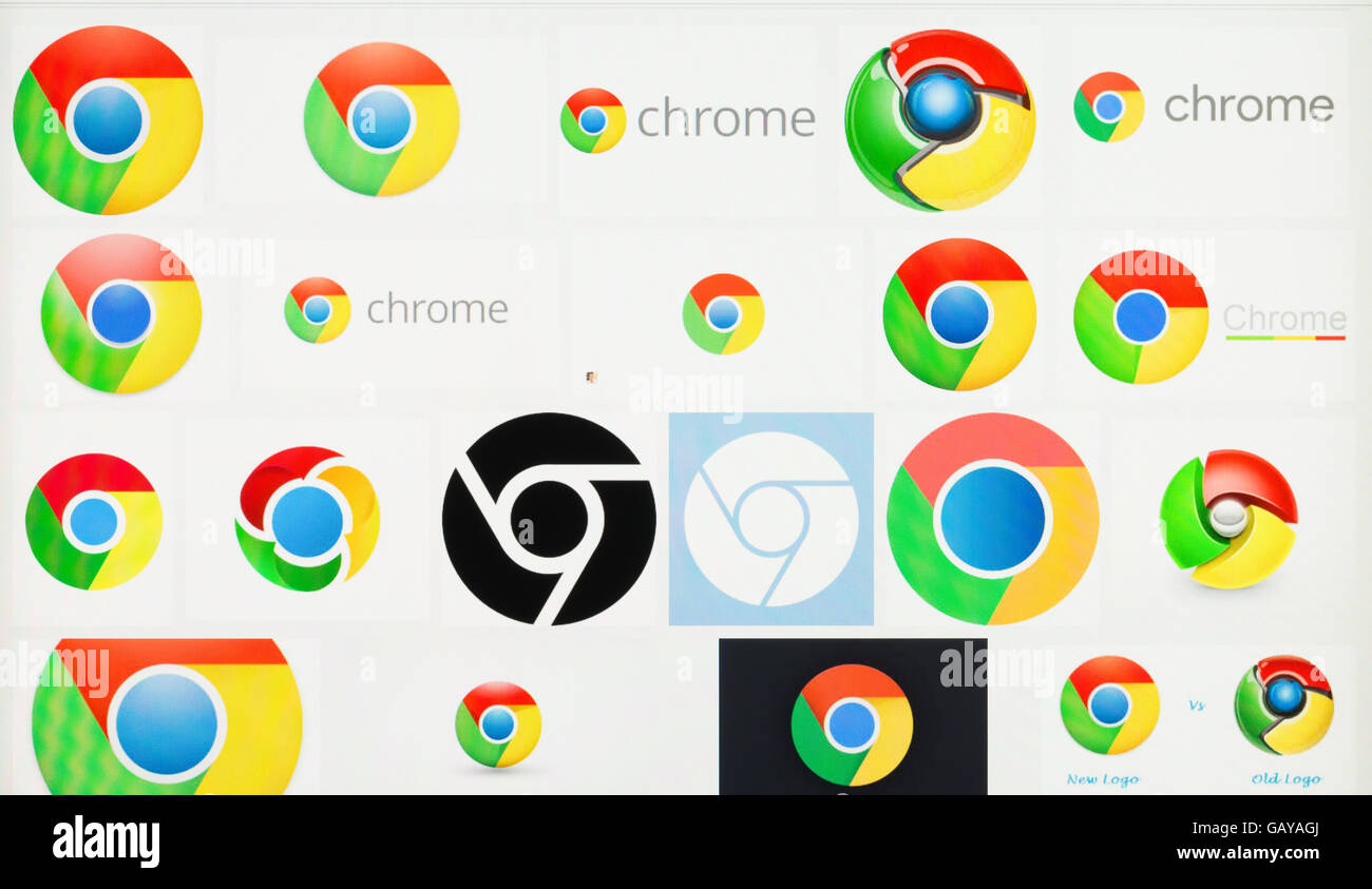 Logo google chrome immagini e fotografie stock ad alta risoluzione - Alamy