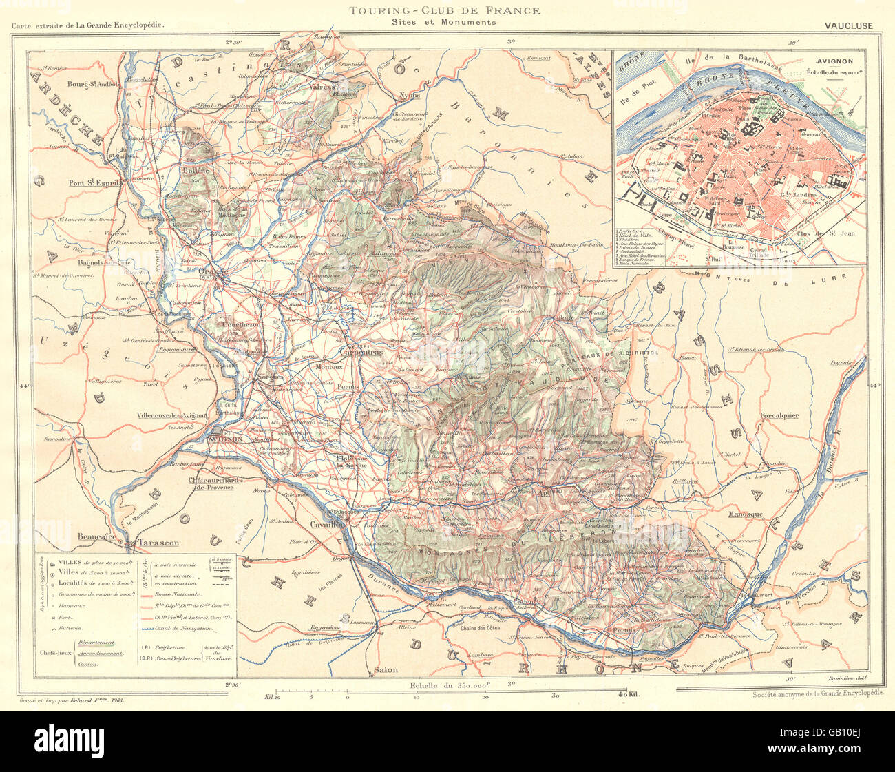 Mappa di avignone immagini e fotografie stock ad alta risoluzione - Alamy